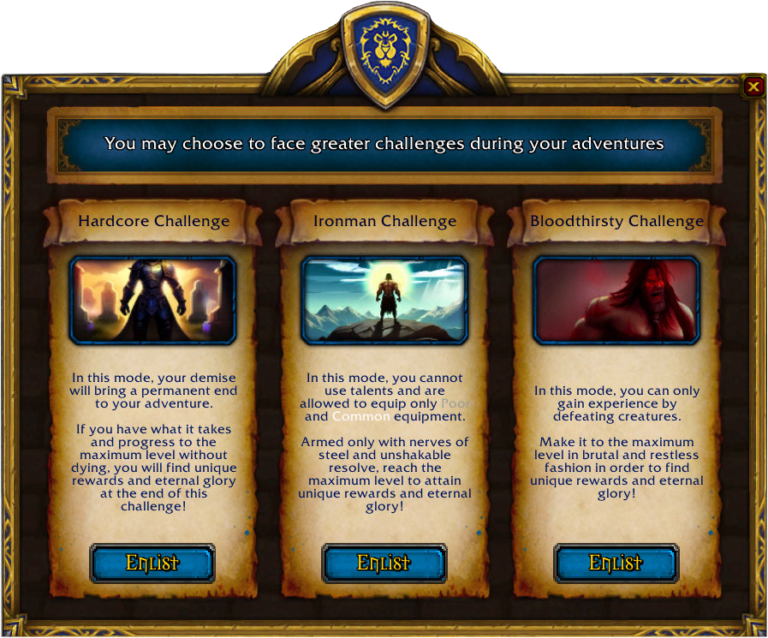 Challenge Modes - ChromieCraft